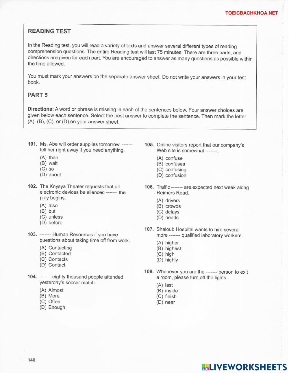 P5.05 worksheet | Live Worksheets