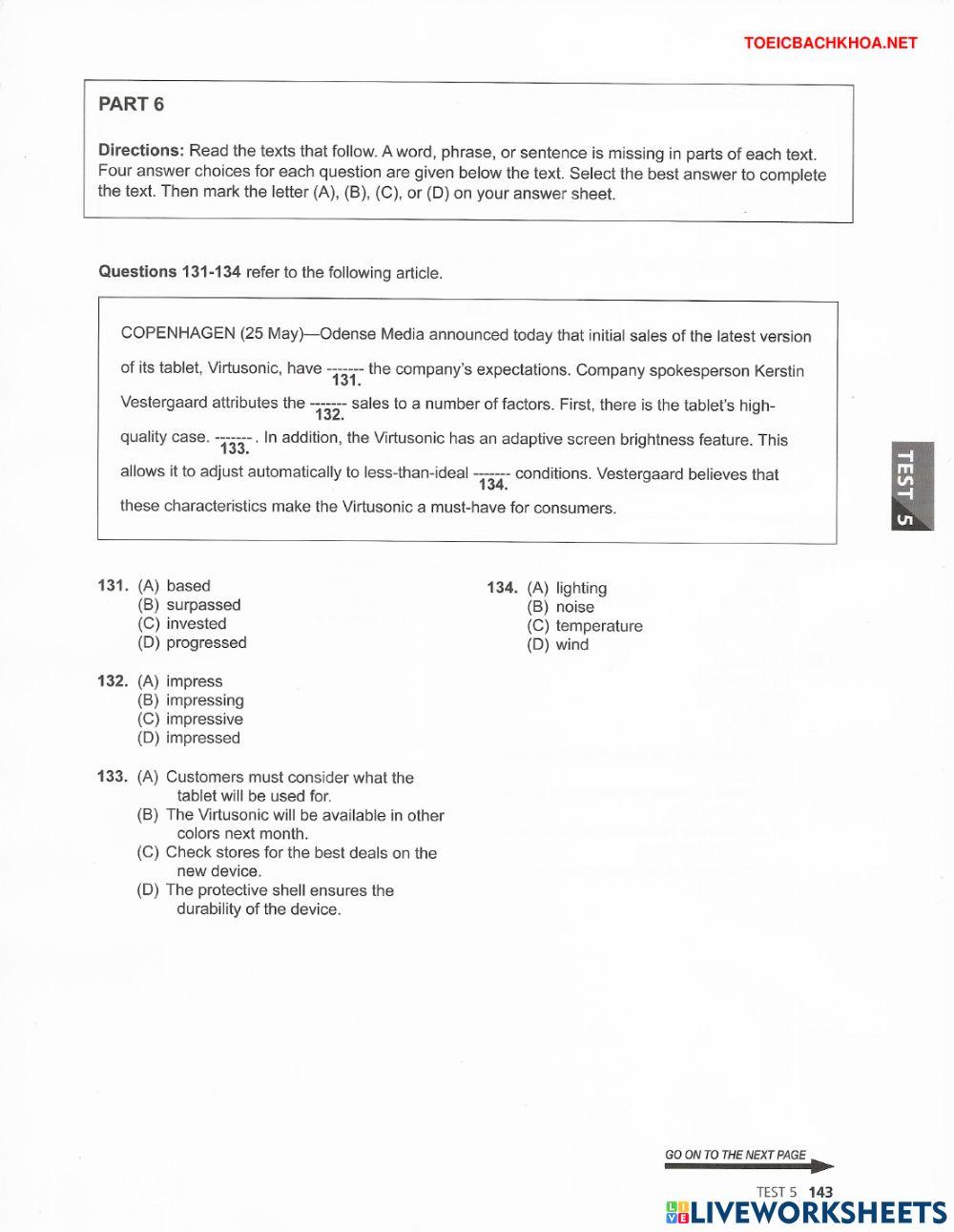 P6.05 worksheet | Live Worksheets