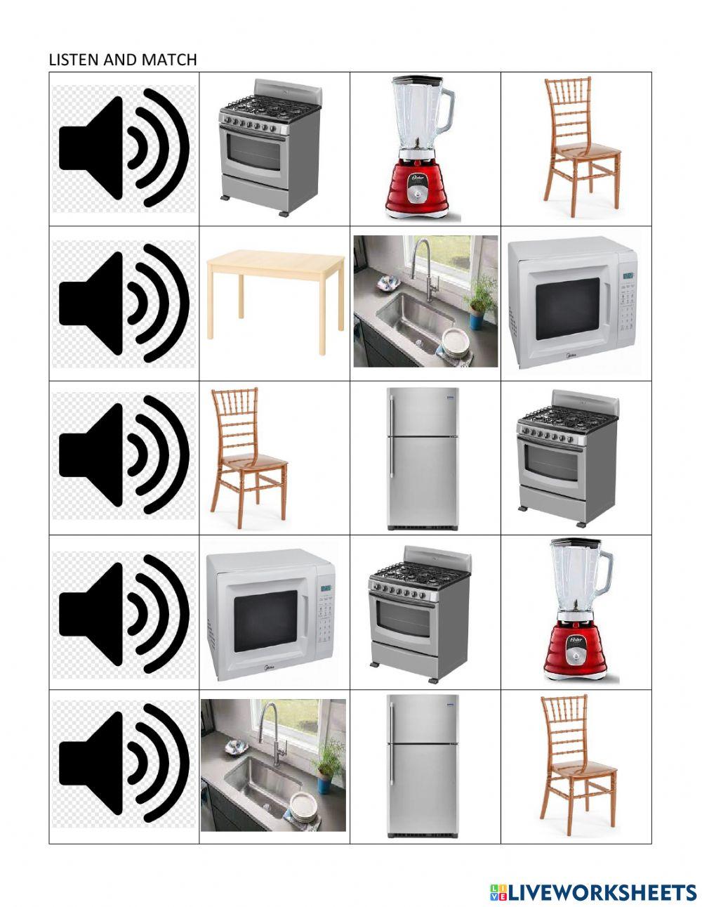 Kitchen 2291289 | Amaliaguirre | Live Worksheets