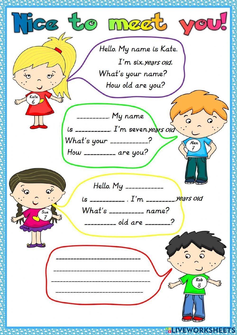 Nice To Meet You Worksheet Live Worksheets nice-to-meet-you-worksheet-live-worksheets