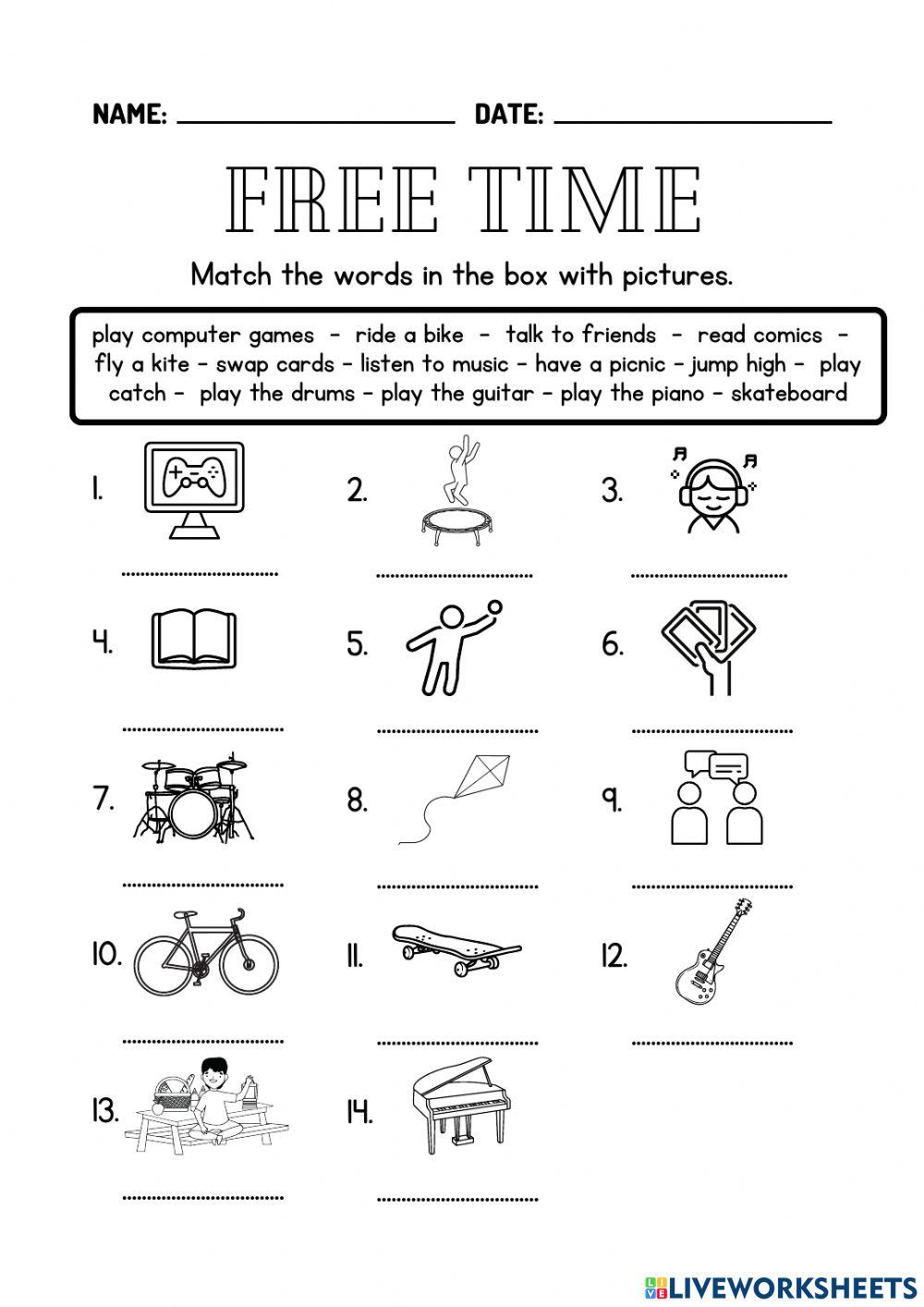 2291735 | Free time activities | amcr0024