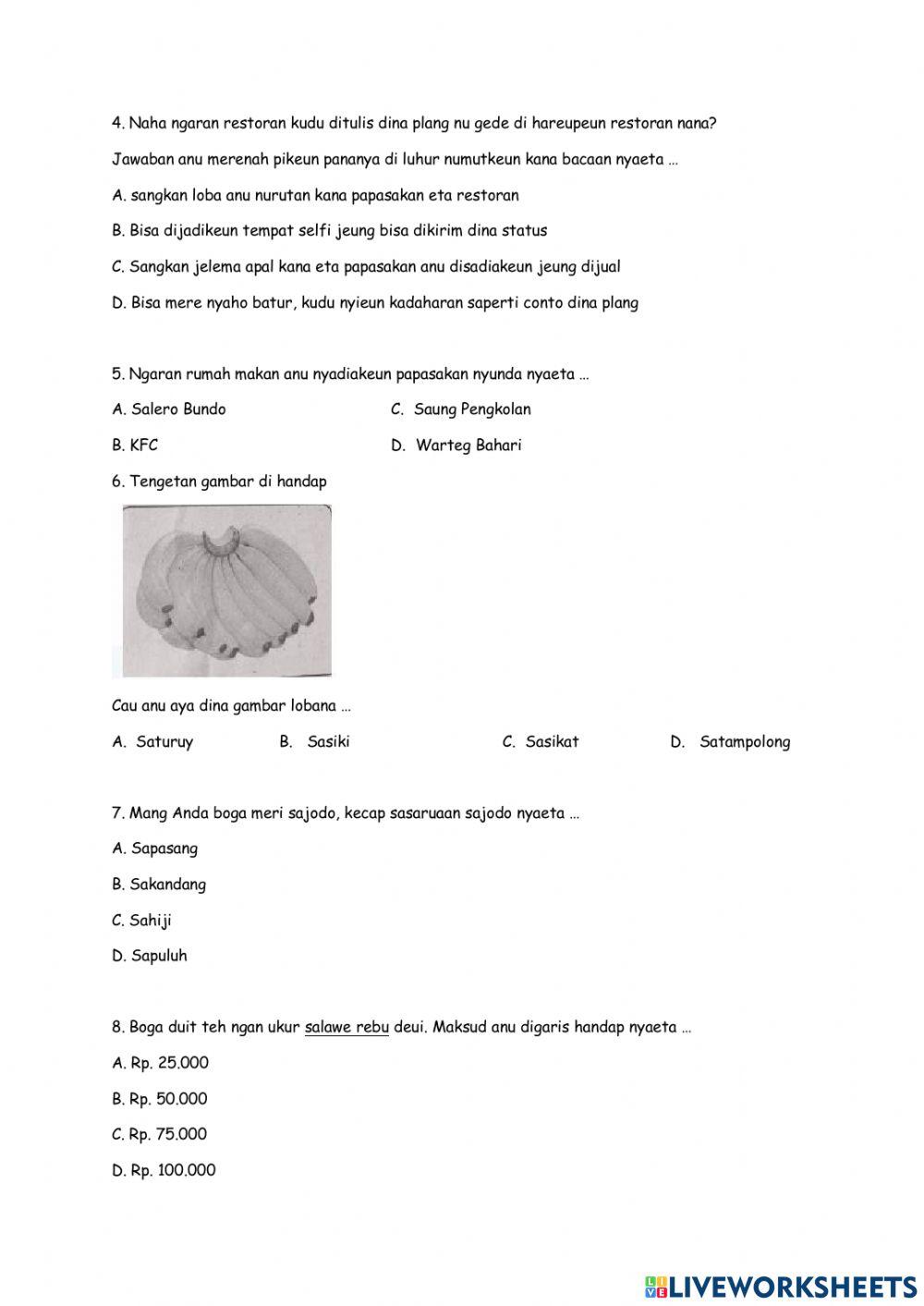 2292163 | Basa Sunda PH | wida | LiveWorksheets