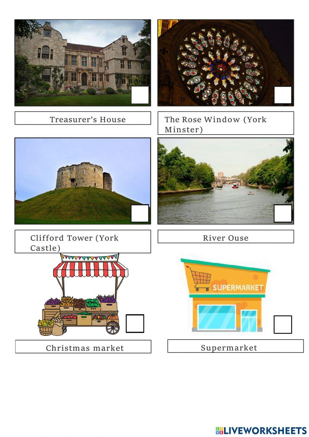 Student Tout of York worksheet | Live Worksheets