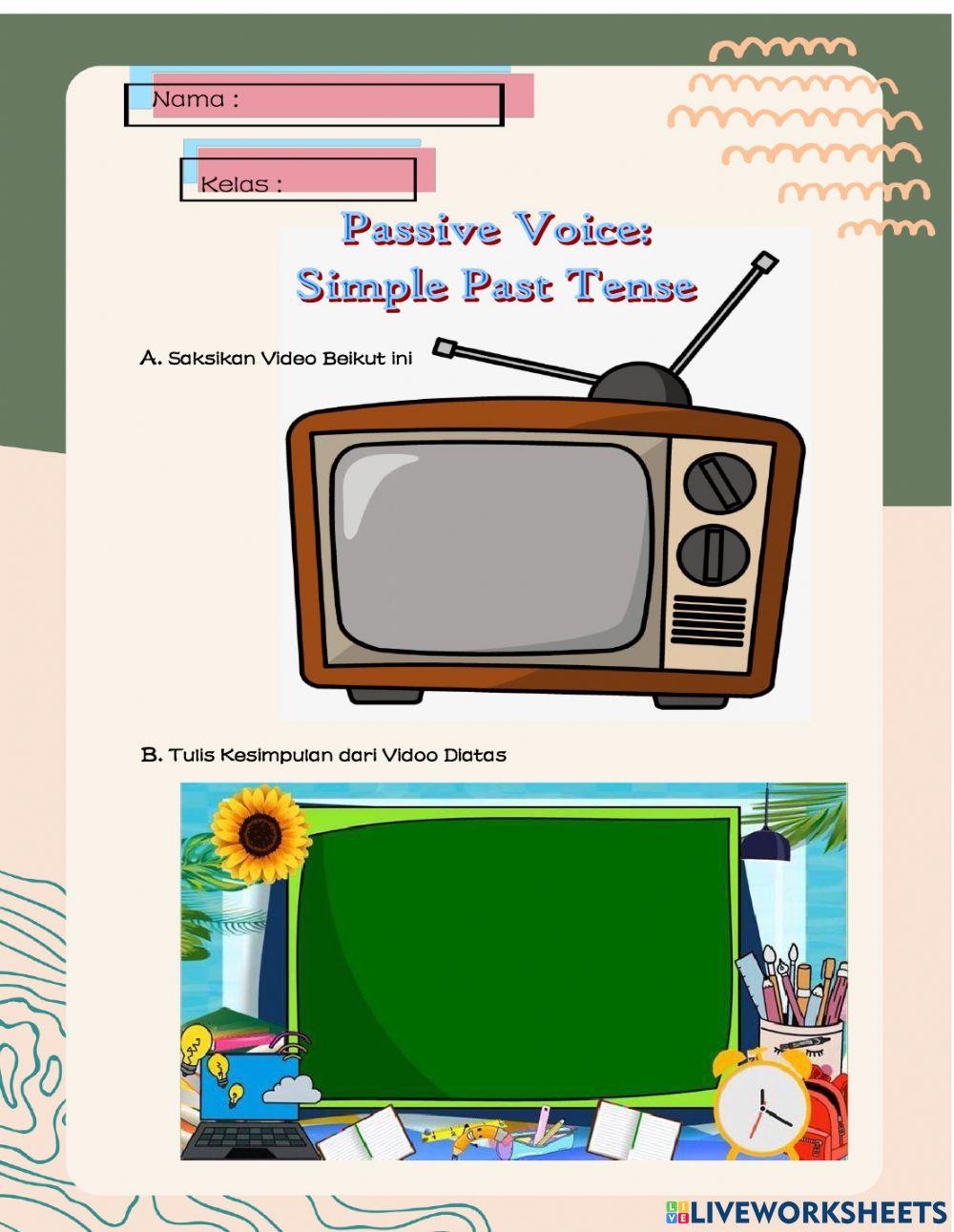 2292769 | Passive Voice: Simple Past Tense | Ali Sofyan