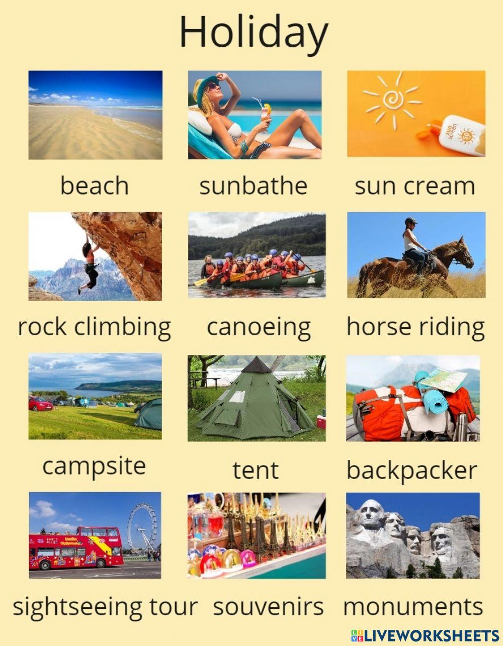 Holiday online worksheet for Grade 3 | Live Worksheets