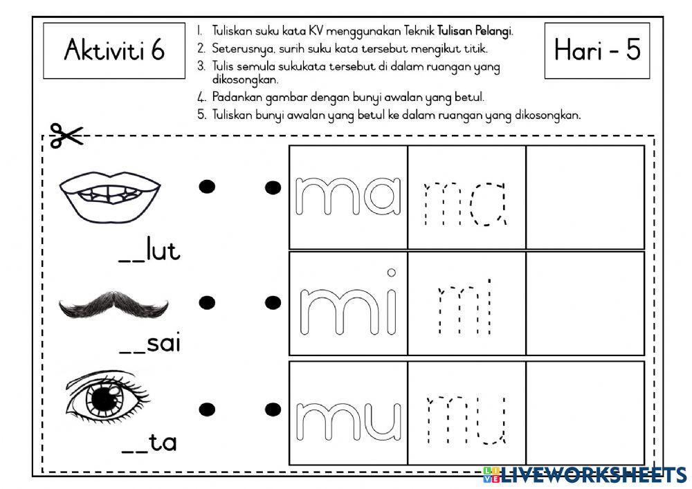 Prabacaan- ma m… | Free Interactive Worksheets | 2293267