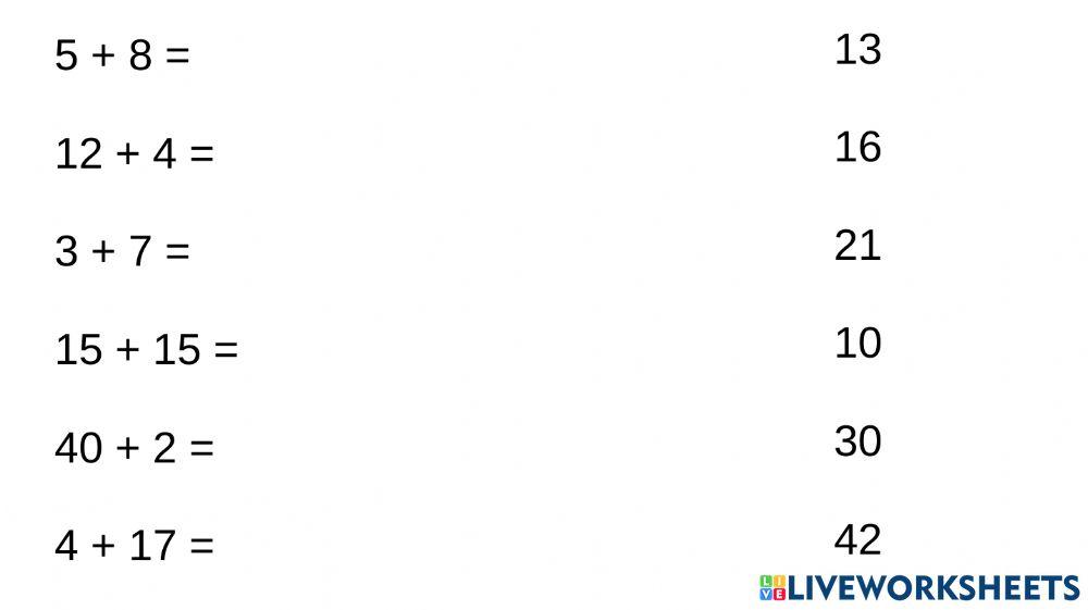 Sumes online pdf worksheet | Live Worksheets