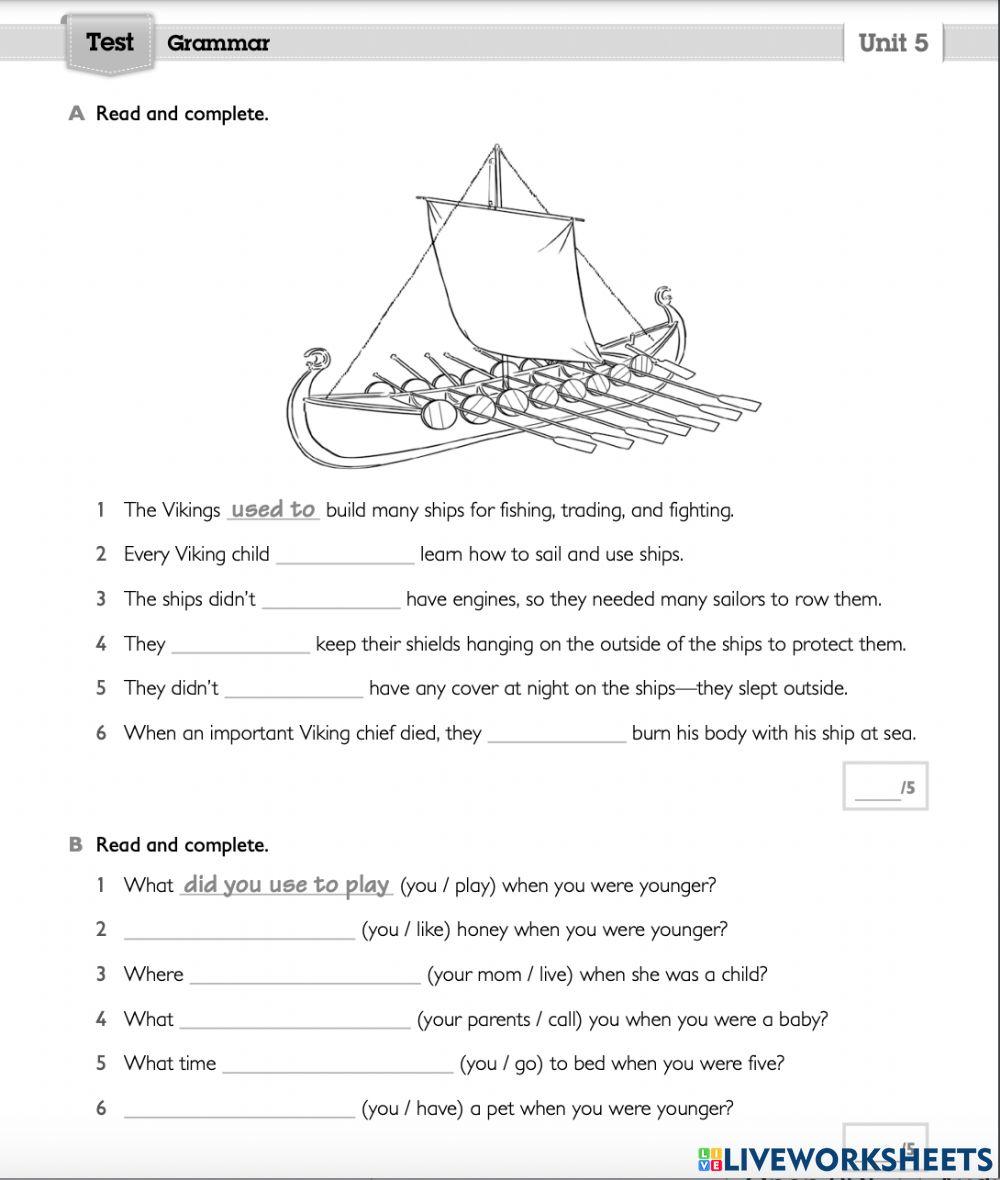 Used to | GabyVelade | Live Worksheets