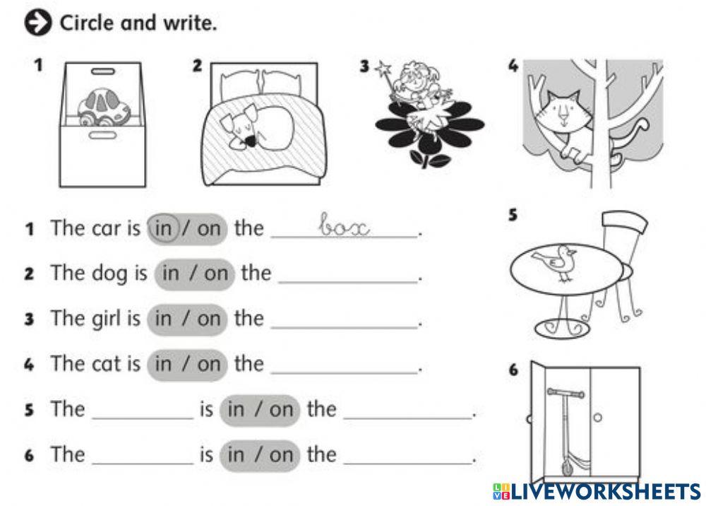 In-On activity | Live Worksheets