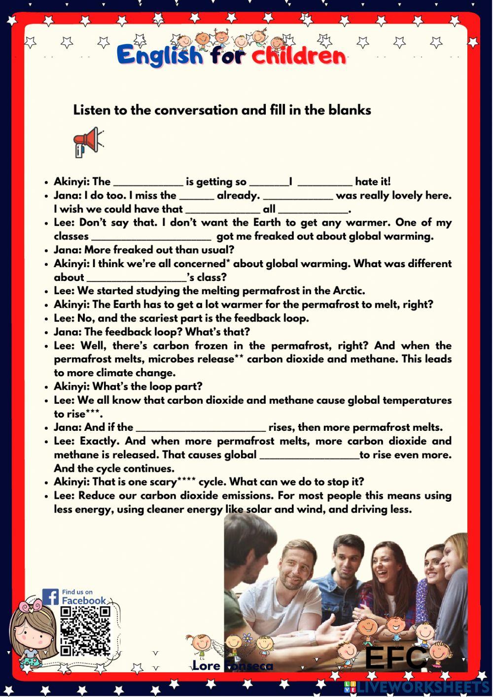 The weather efc lore fonseca worksheet | Live Worksheets