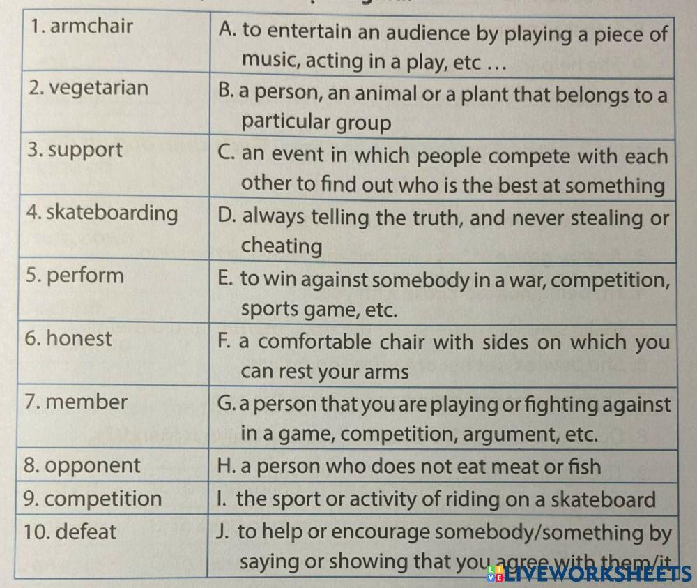 B1 destination - unit 3. ex 1 worksheet | Live Worksheets