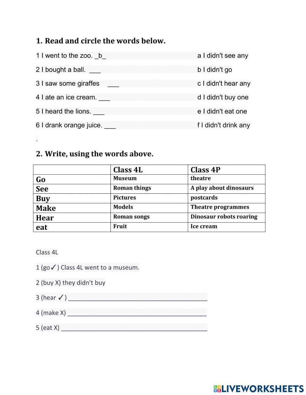 FF4, Unit 3, Lesson 2 | LiveWorksheets | 2295688