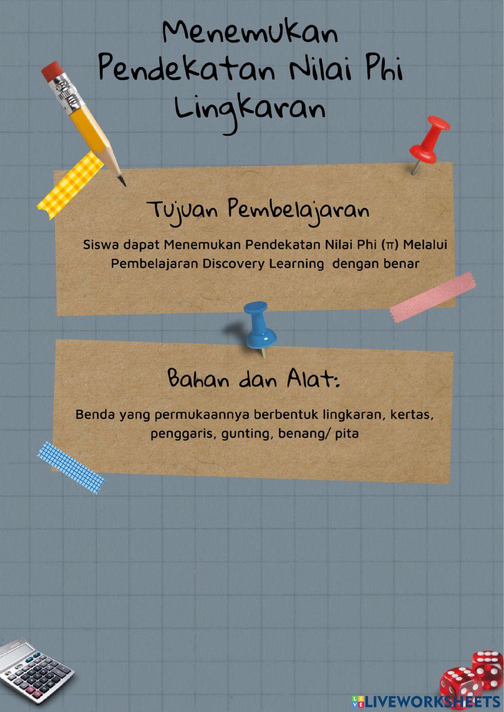 Menemukan nilai pi lingkaran 1851 | okamutiara | Live