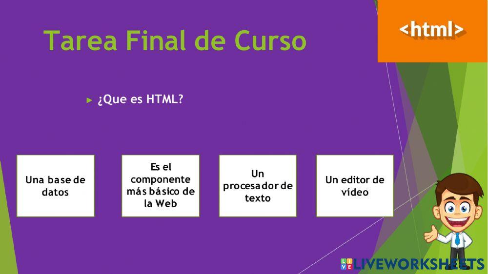 Tarea Final Básico worksheet | Live Worksheets