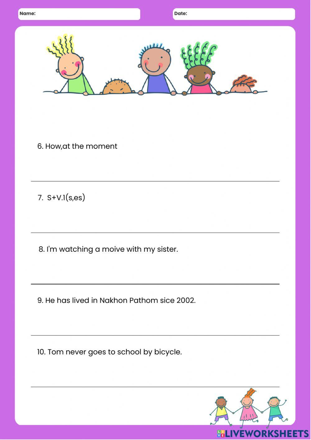 แบบทดสอบ กลุ่มเม้ามัน online exercise for | Live Worksheets