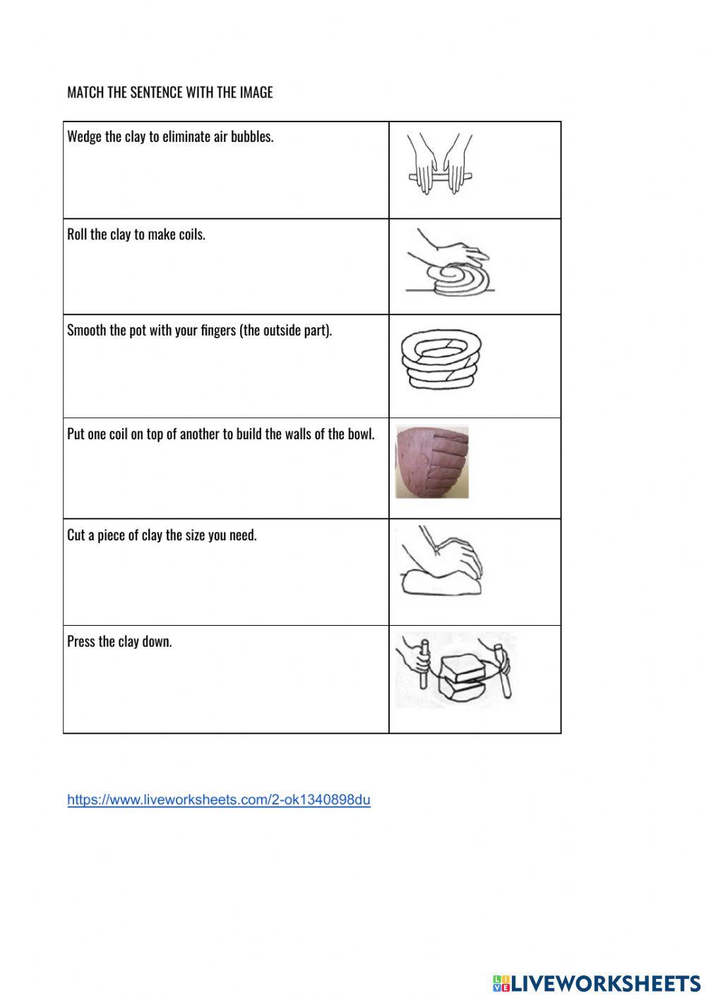 Pottery activity | Live Worksheets