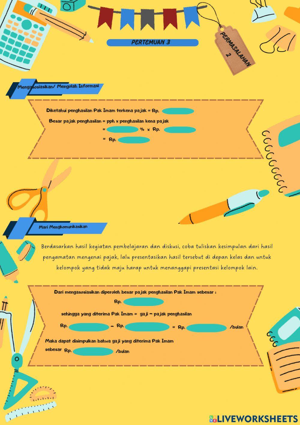 Belajar Matematika Matematika worksheet | Live Worksheets