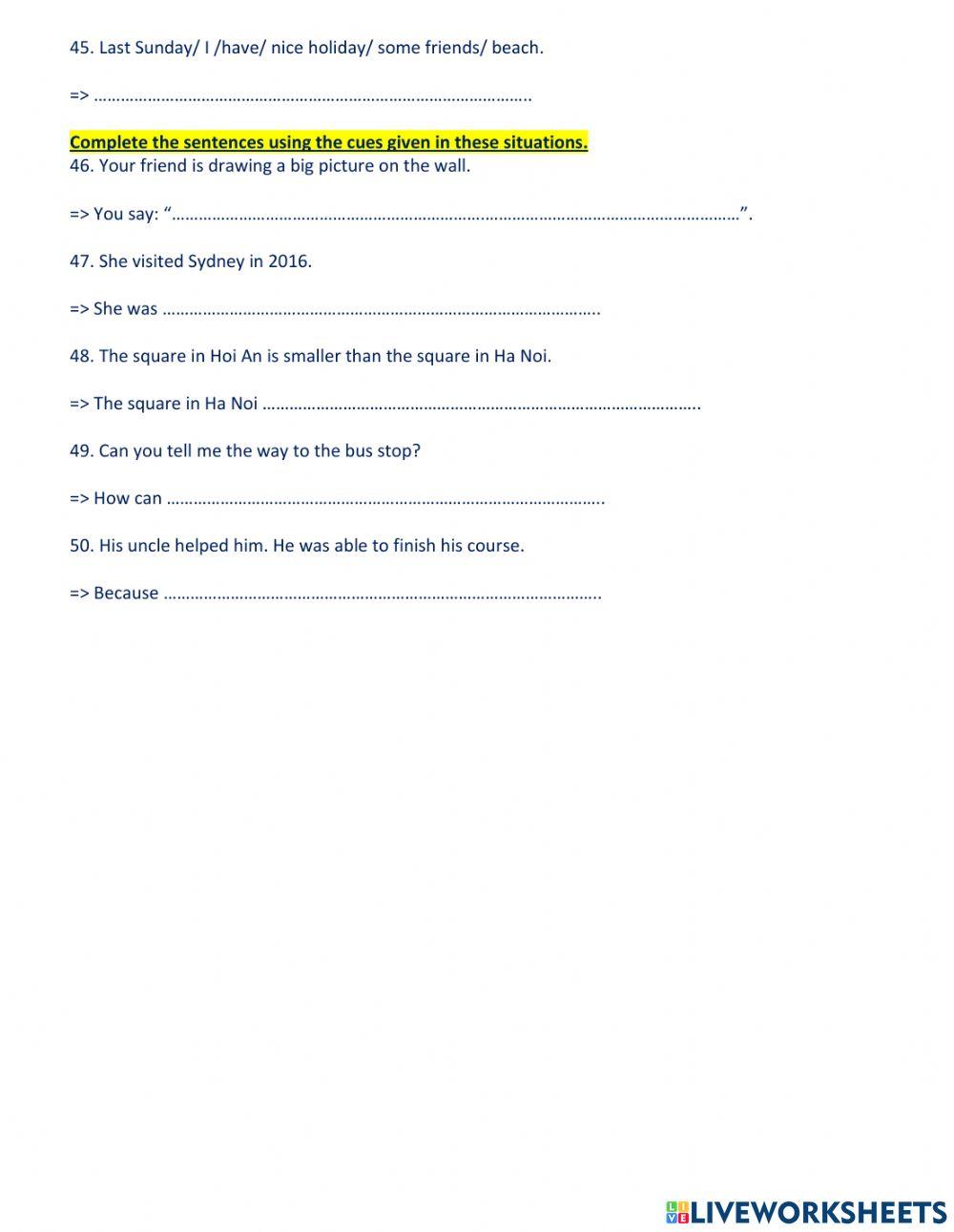 G6-unit 8 tn 50c test1 worksheet | Live Worksheets