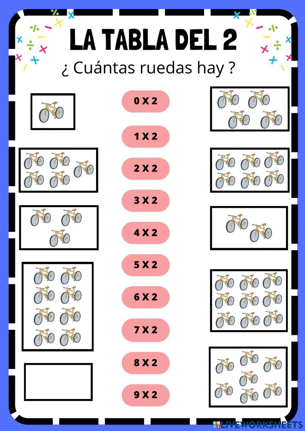 Tabla del 2 2297857 | RAMAGA | LiveWorksheets
