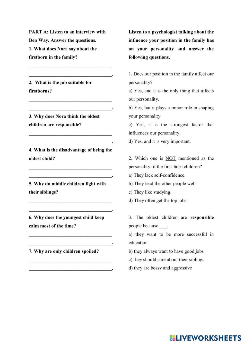 B1+ EXAM online exercise for | Live Worksheets