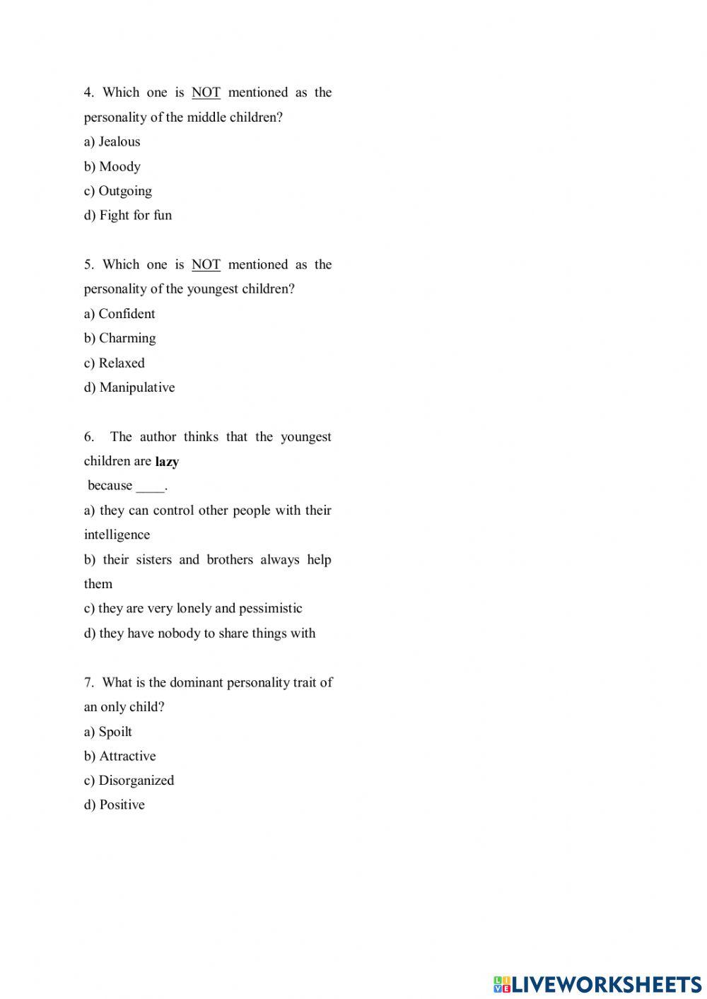 B1+ EXAM online exercise for | Live Worksheets