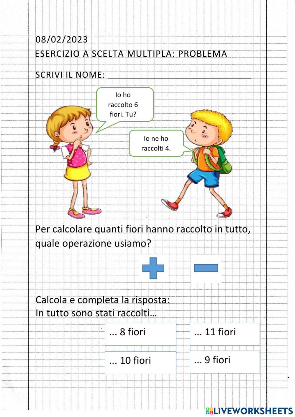 Alice Calabrese | Problema addizione 2298245