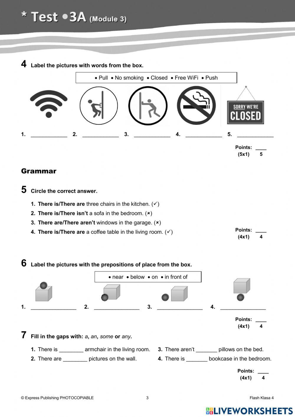 Flash klasa 4 u 3 online exercise for | Live Worksheets