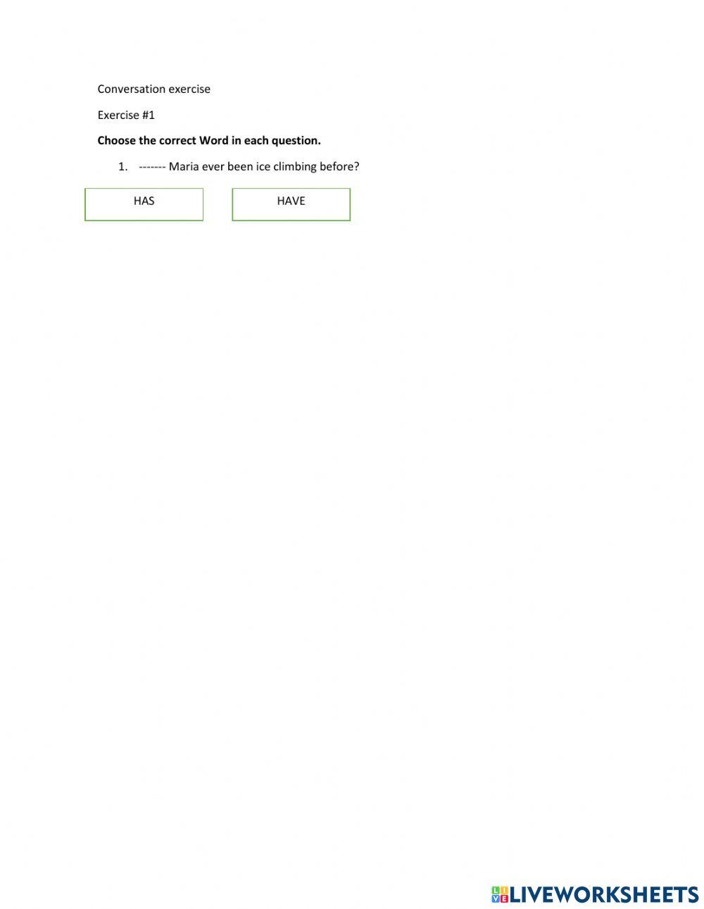 Inglés a2 worksheet | Live Worksheets