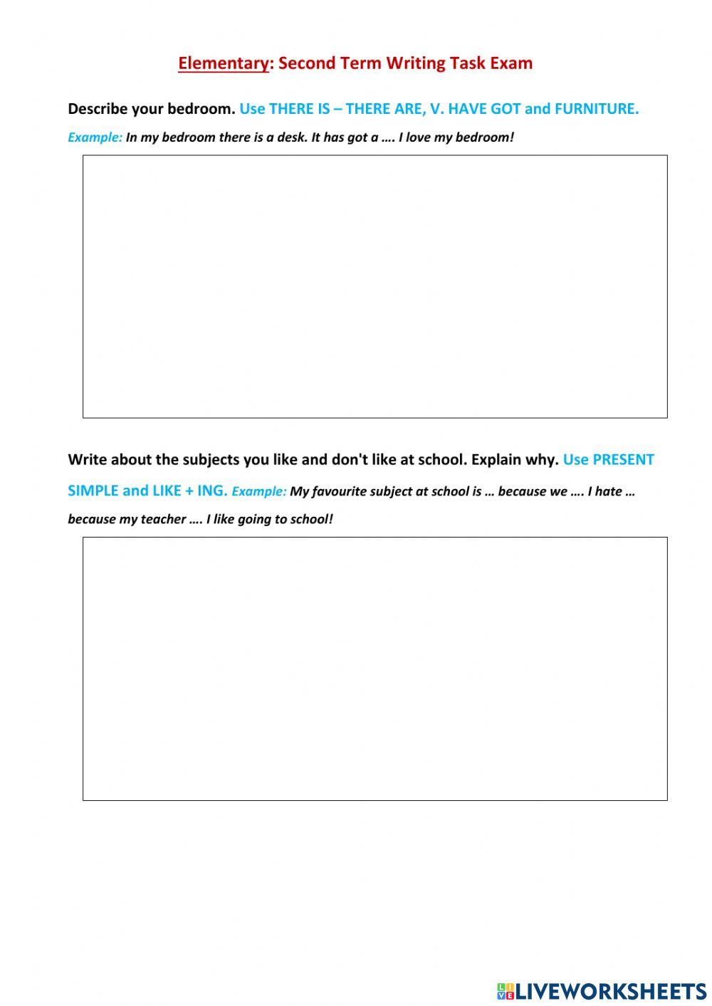 Elementary - t2 - we worksheet | Live Worksheets
