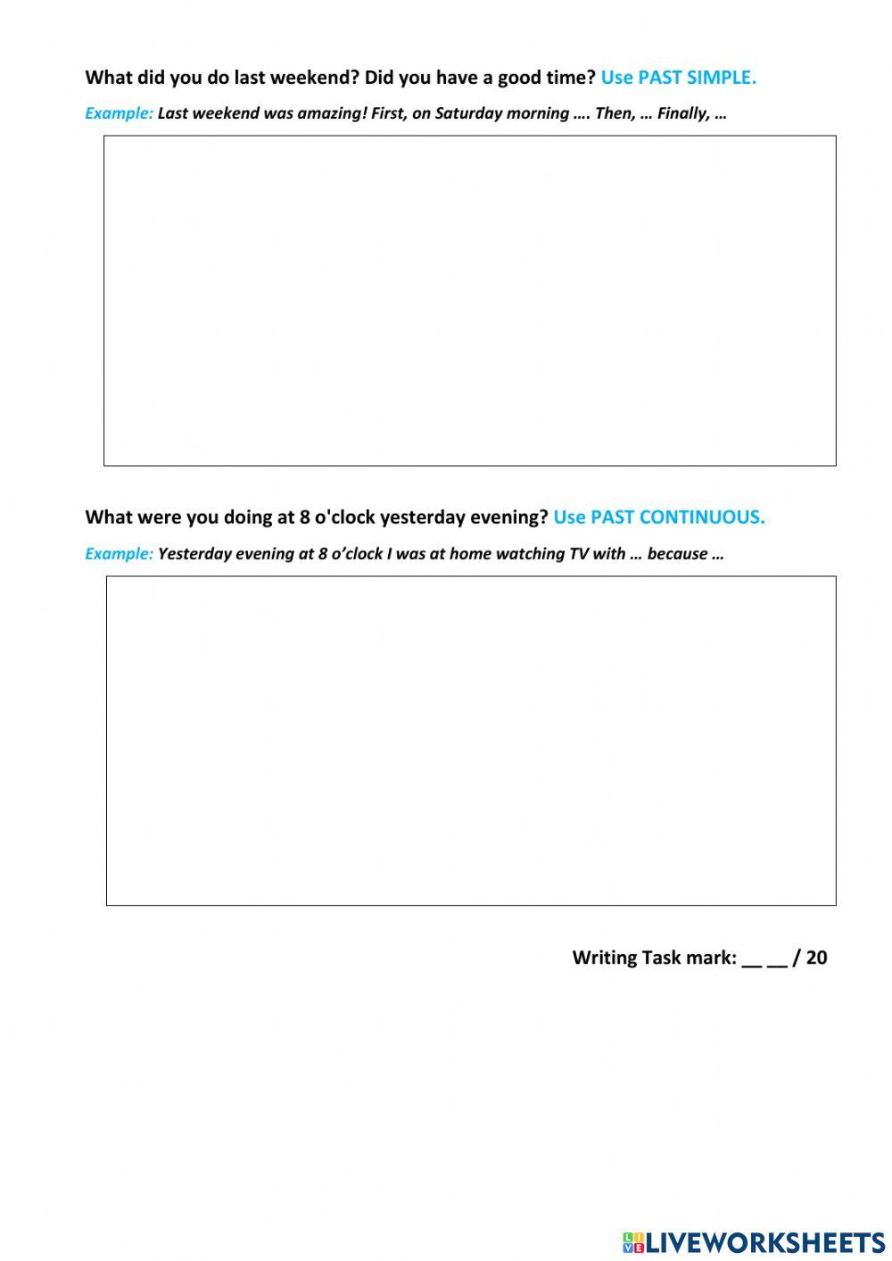 Elementary - t2 - we worksheet | Live Worksheets