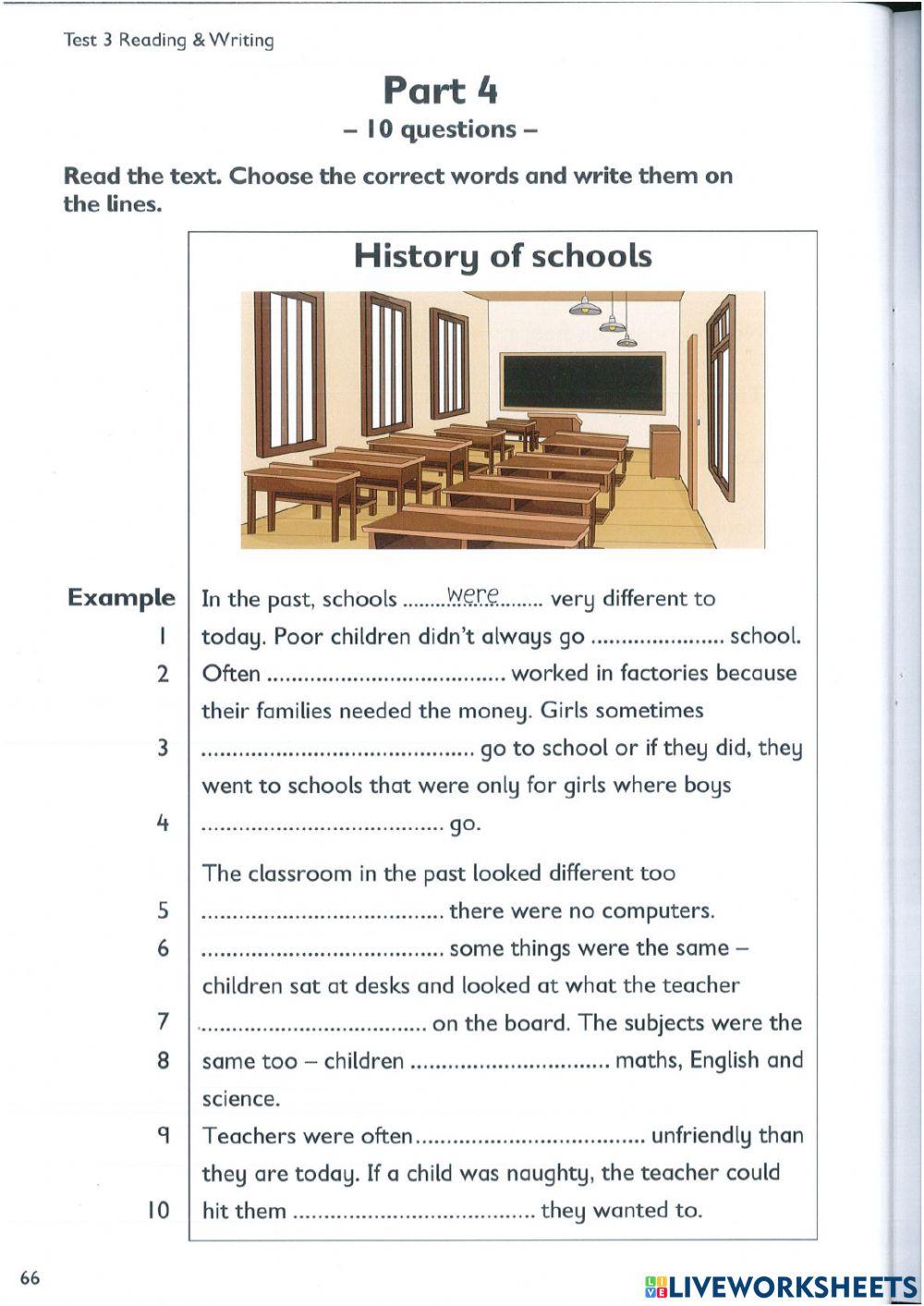 Reading and writing 11 worksheet | Live Worksheets
