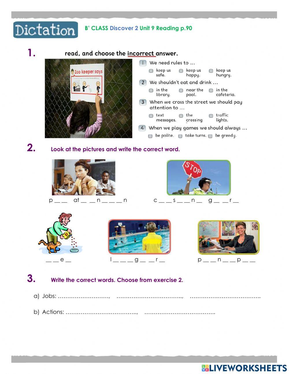 Oxford discover… | Free Interactive Worksheets | 2301036