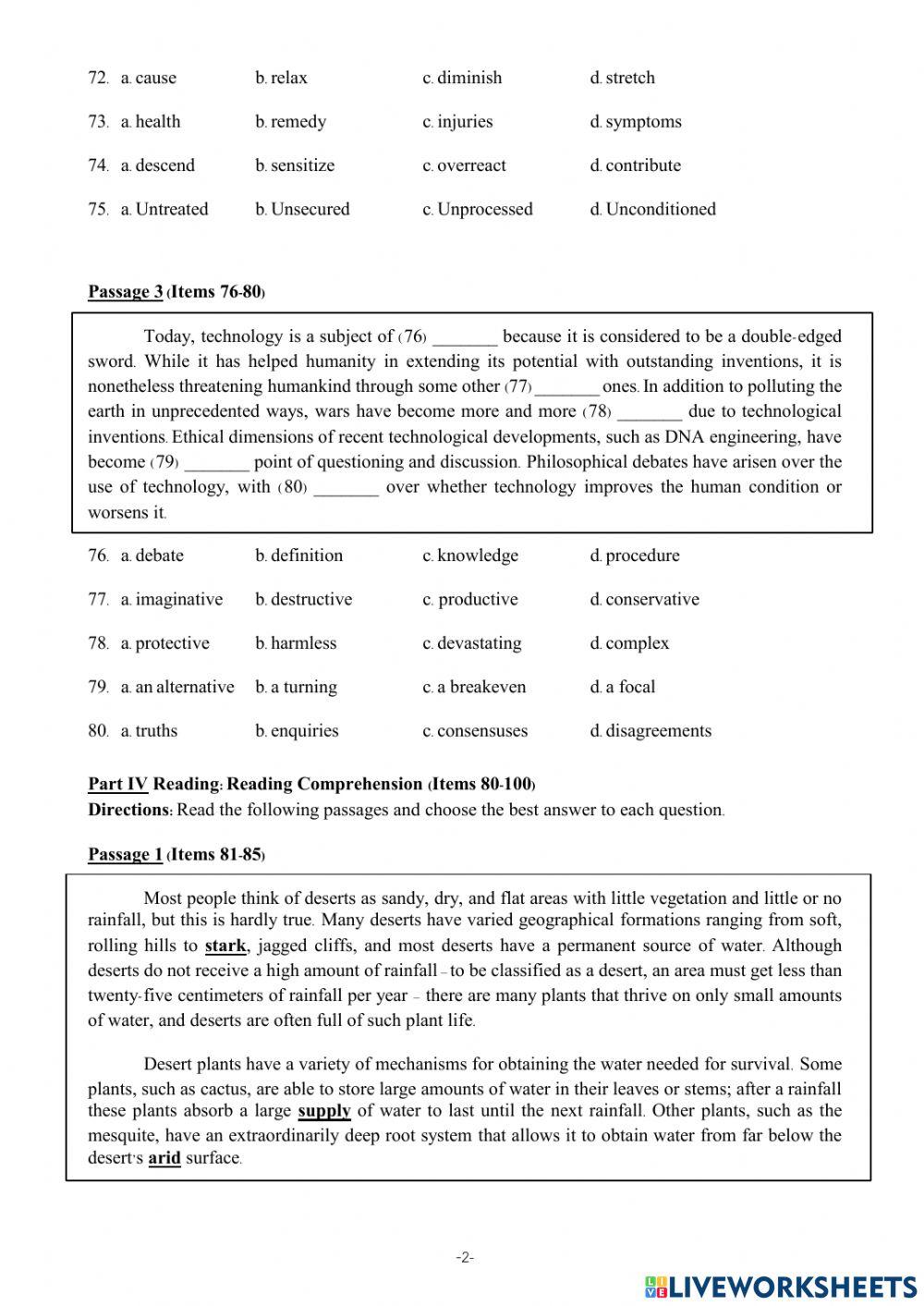 4091025 | English examination guideline No. 66 - 100