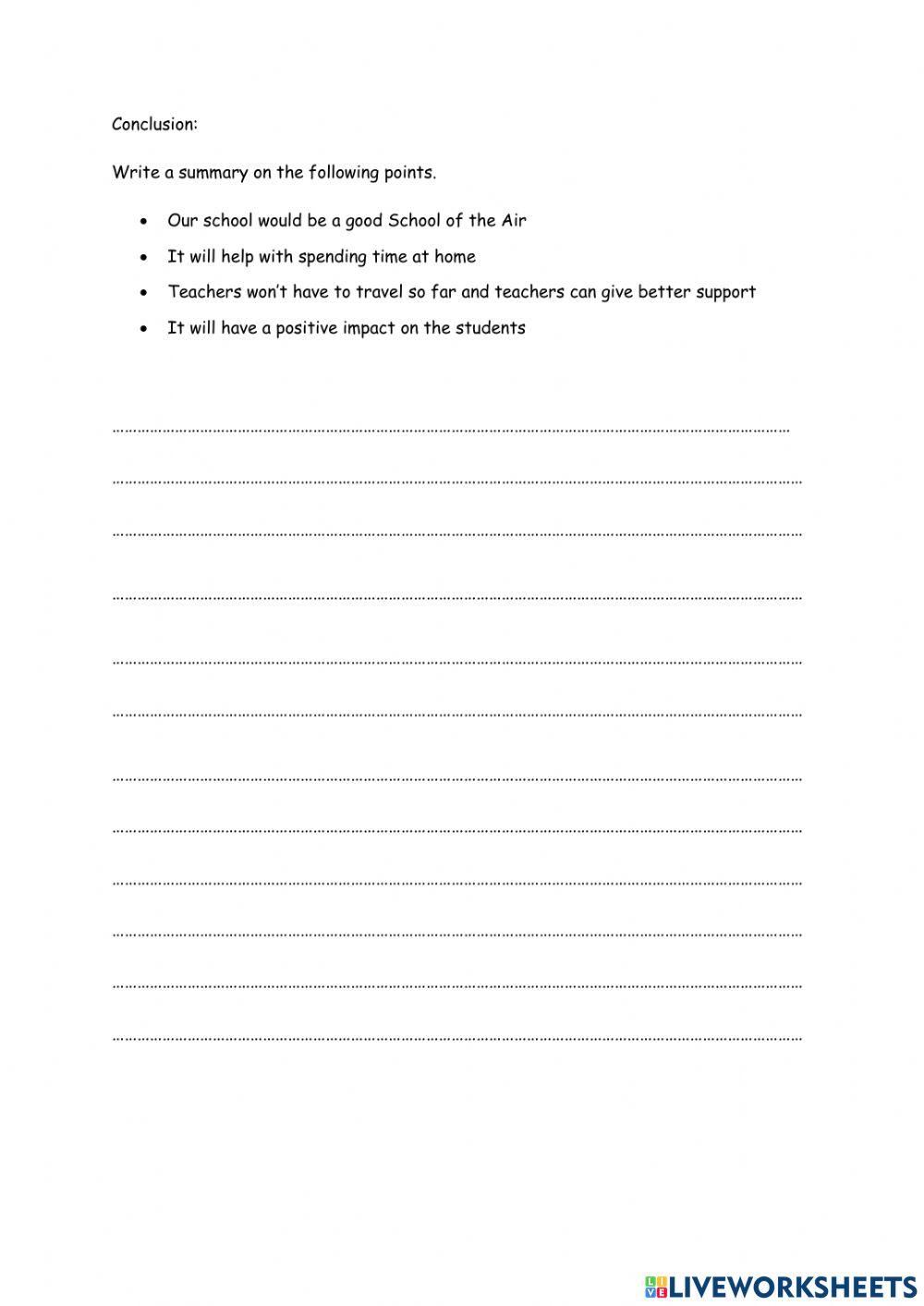 2301734 | Letter Conclusion | omi_c | LiveWorksheets