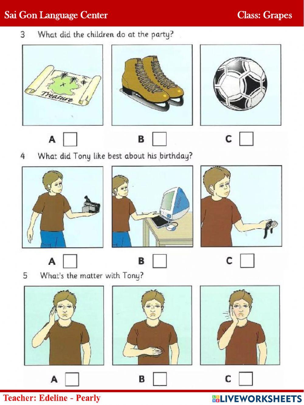 Unit 6 online exercise for Grapes | Live Worksheets