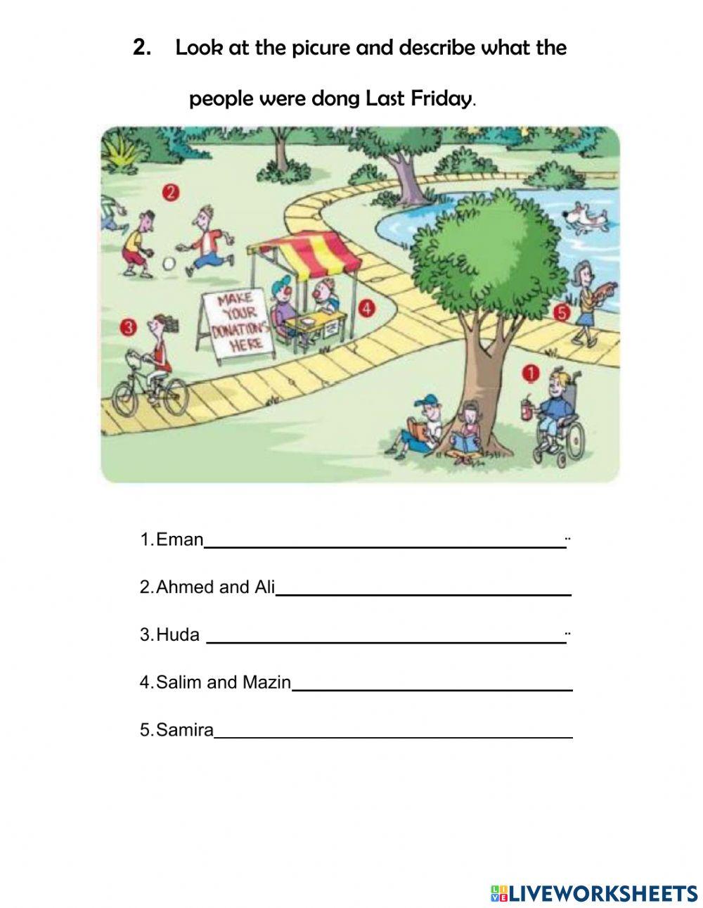Photo Description online worksheet | Live Worksheets