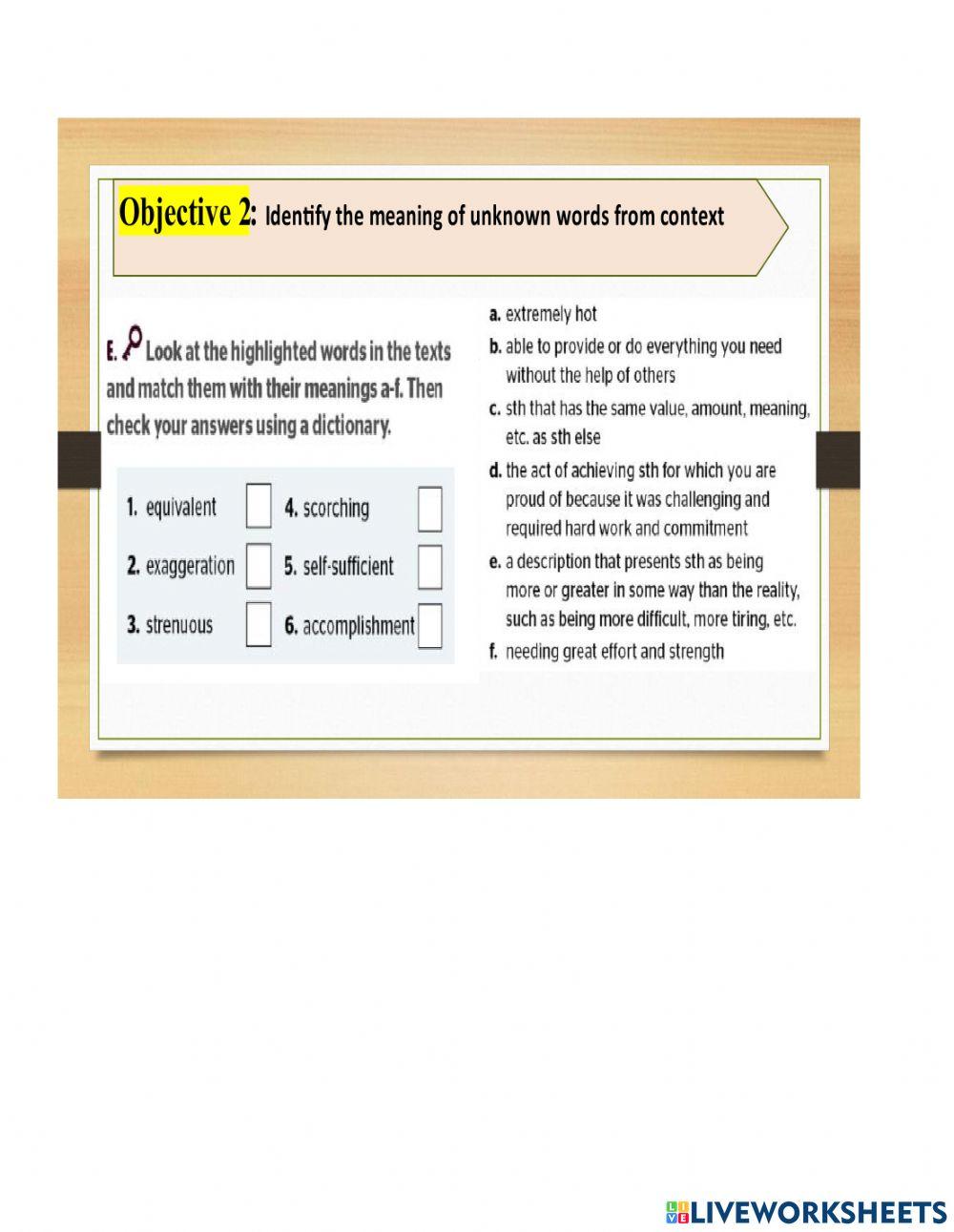 Reading 6a 2302257 | Hasnag | Live Worksheets