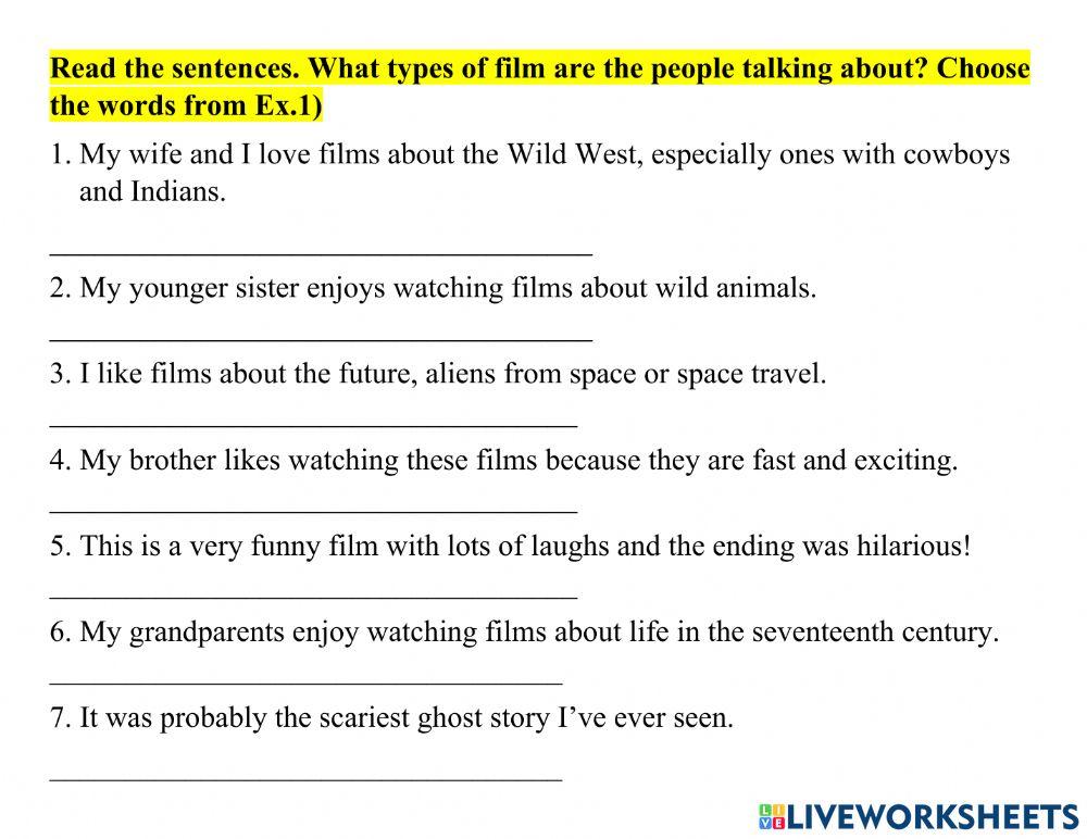 2302453 | Movies | Black_Mamba | LiveWorksheets