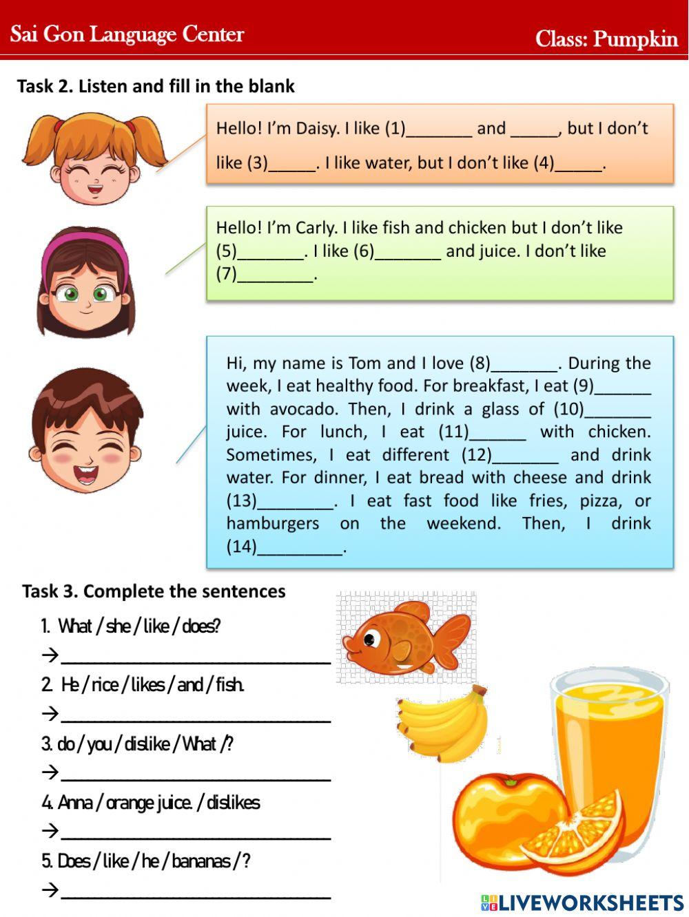Pumpkin 25.02 worksheet | Live Worksheets