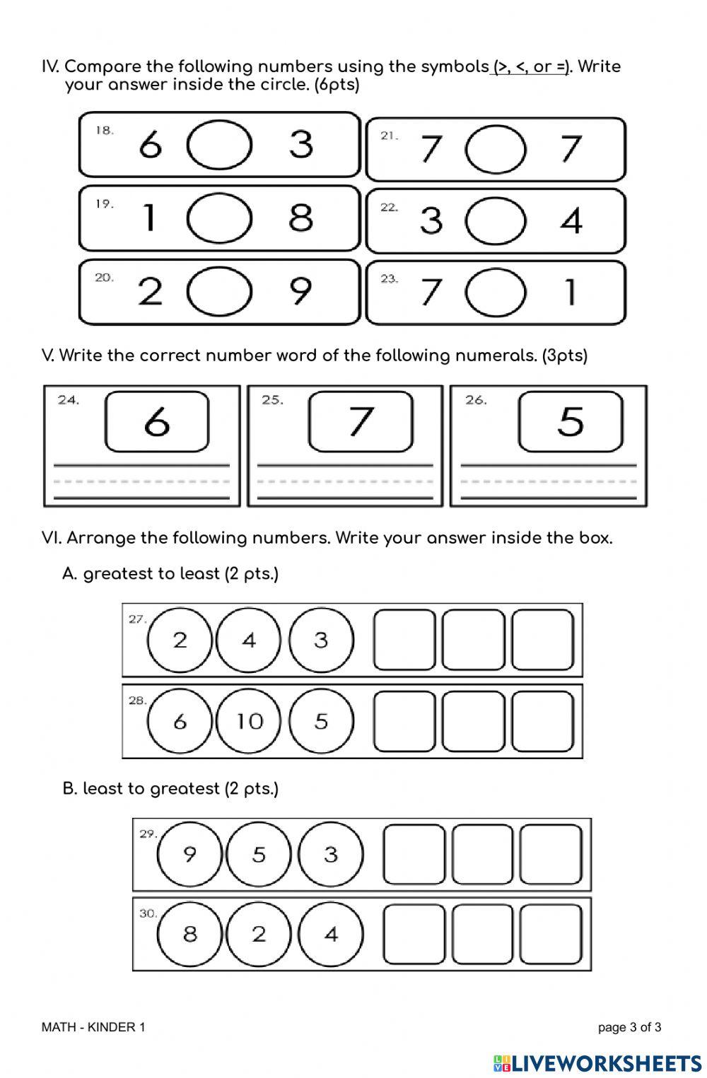Q3-k1-math 2303525 | GUILASERRANO | Live Worksheets