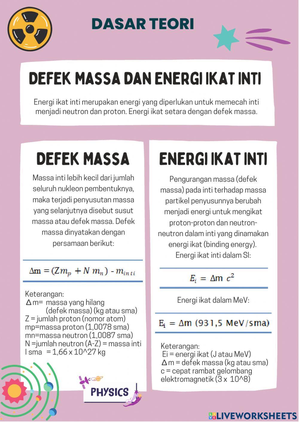 LKPD INTI ATOM … | Free Interactive Worksheets | 2550800
