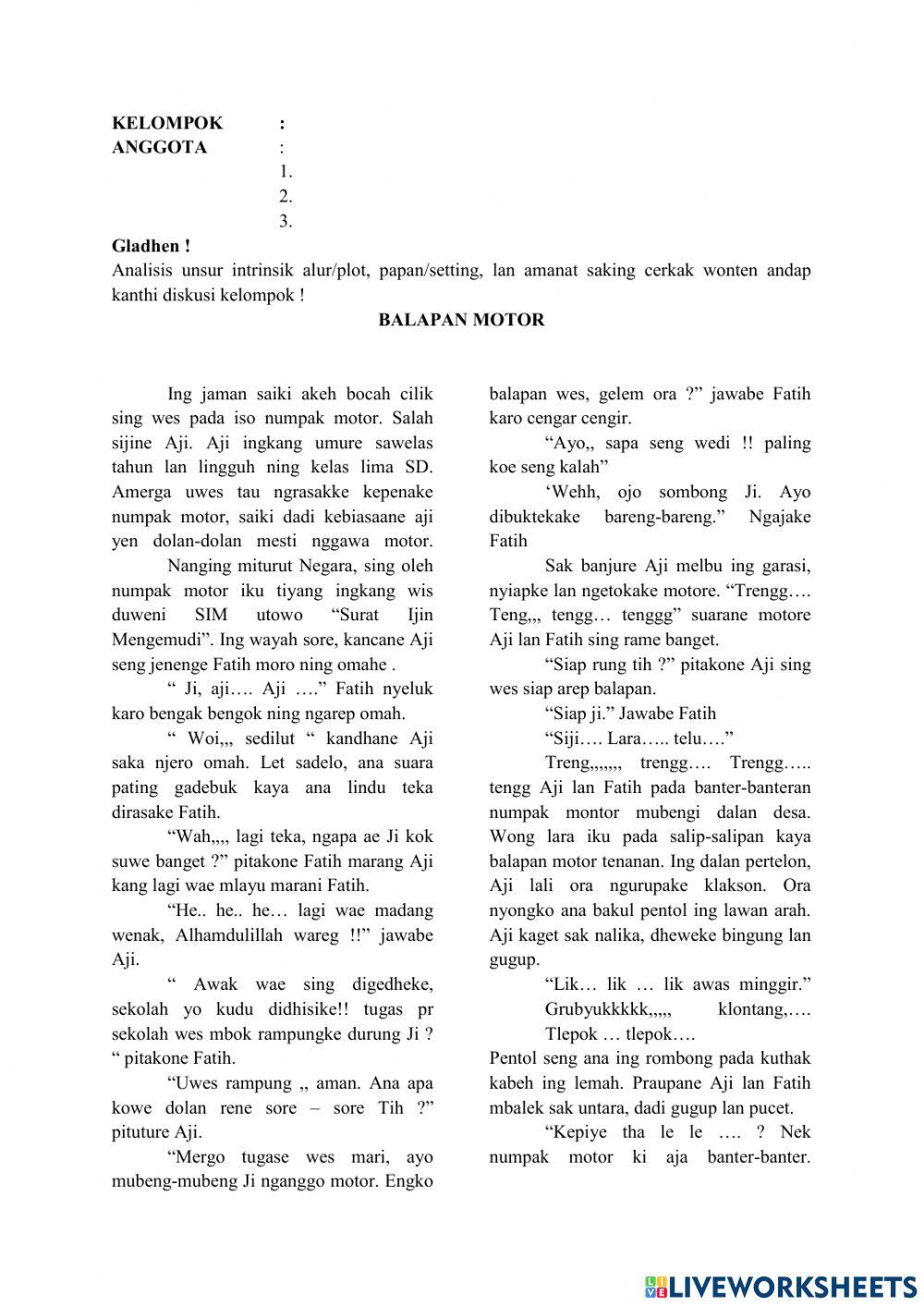 GLADHEN CERKAK 2549813 | annisa45 | Live Worksheets