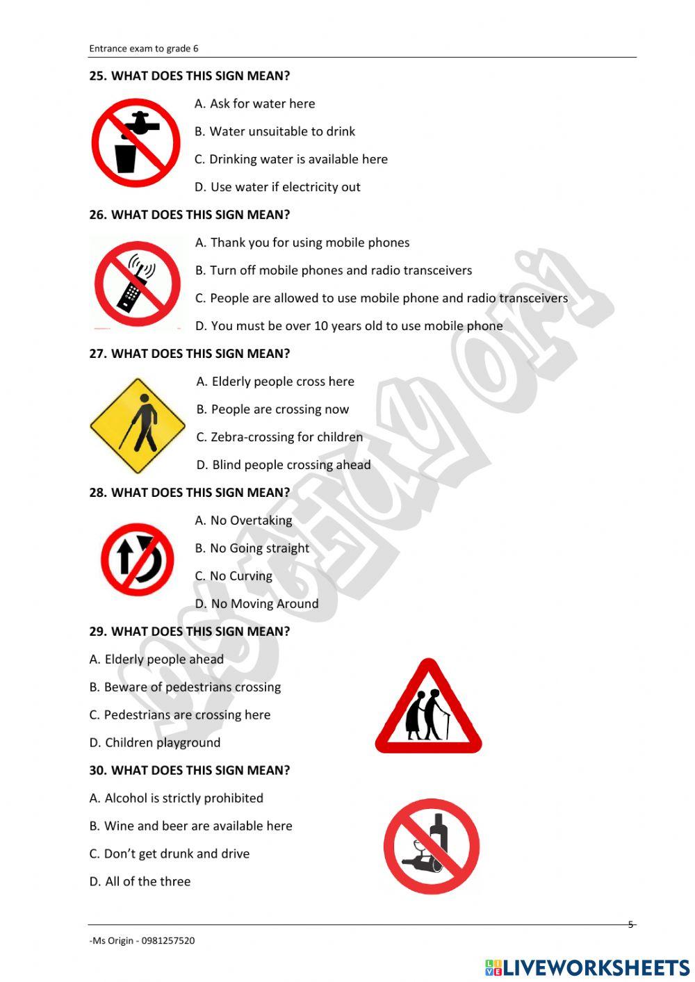 2552079 | EE6 - ROAD SIGNS 1 | A12THUYORI