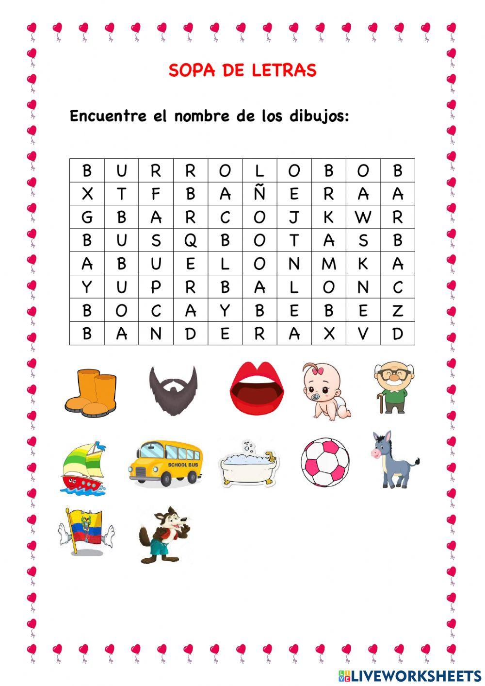 Sopa De Letras Online Exercise For Elemental Live Worksheets Xxx Porn Sex Pics