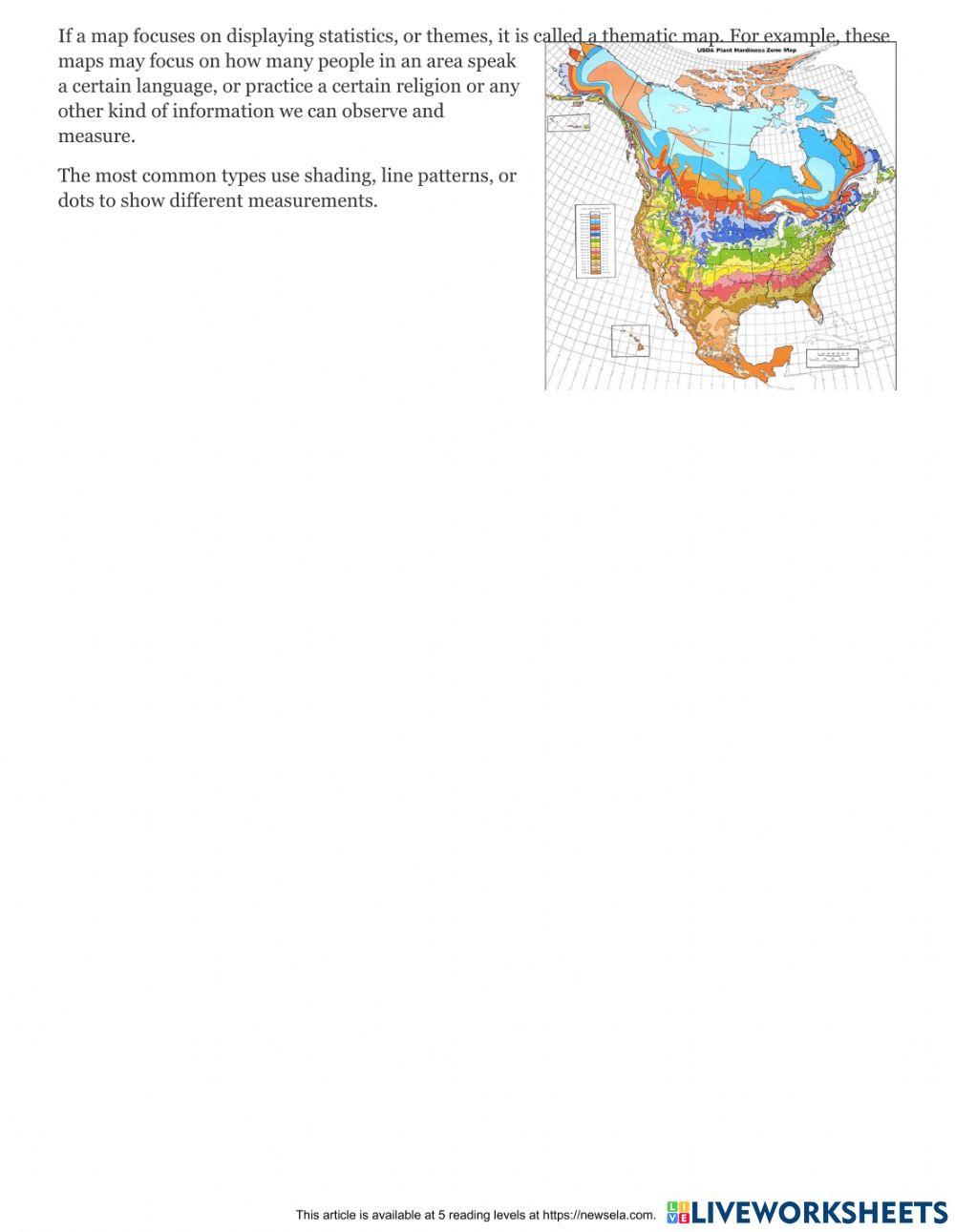 Reading Maps an… | Free Interactive Worksheets | 2552392