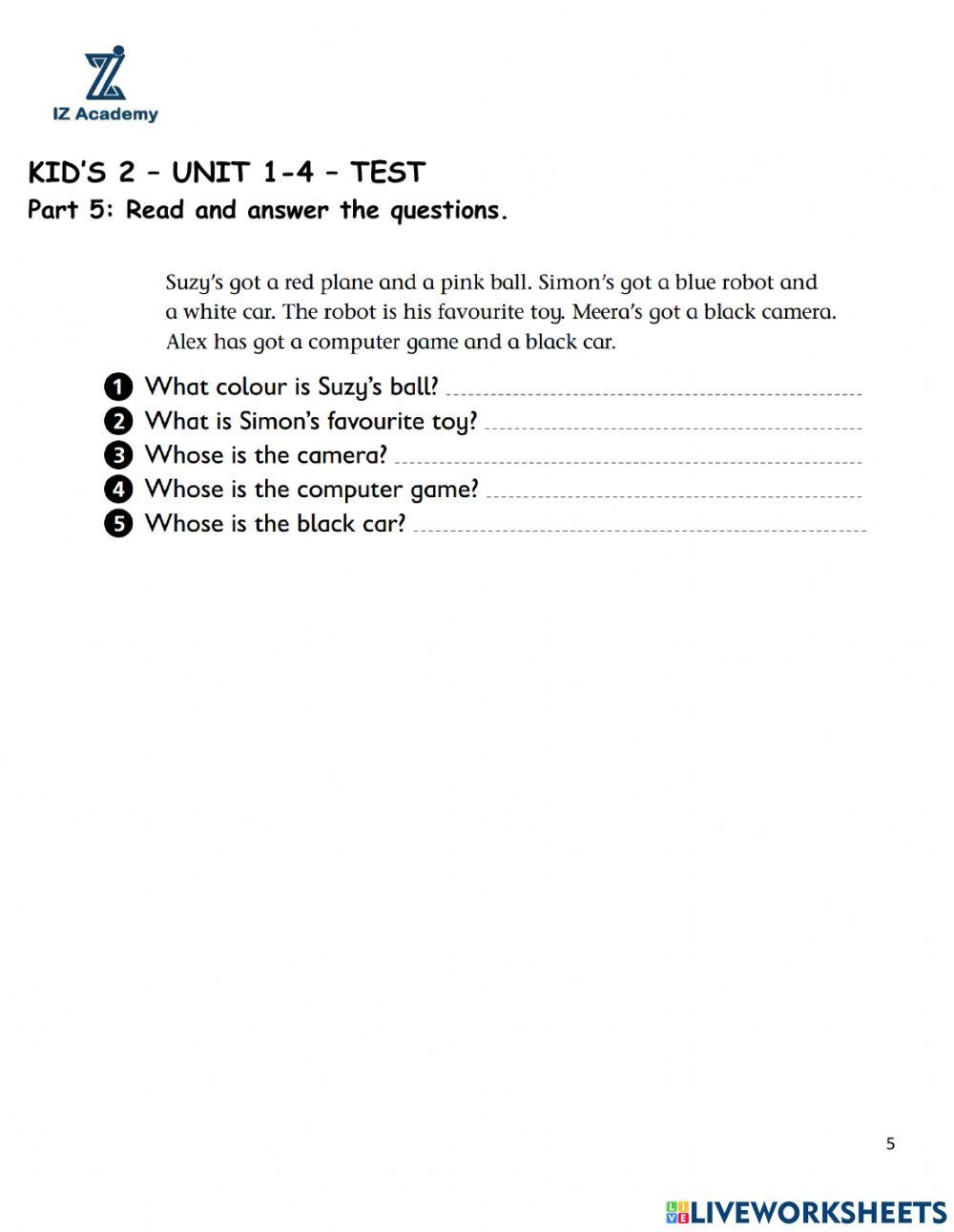 F&F2 - Test 1-2 - Unit 1-4 0301 | Minalee0718 | Live