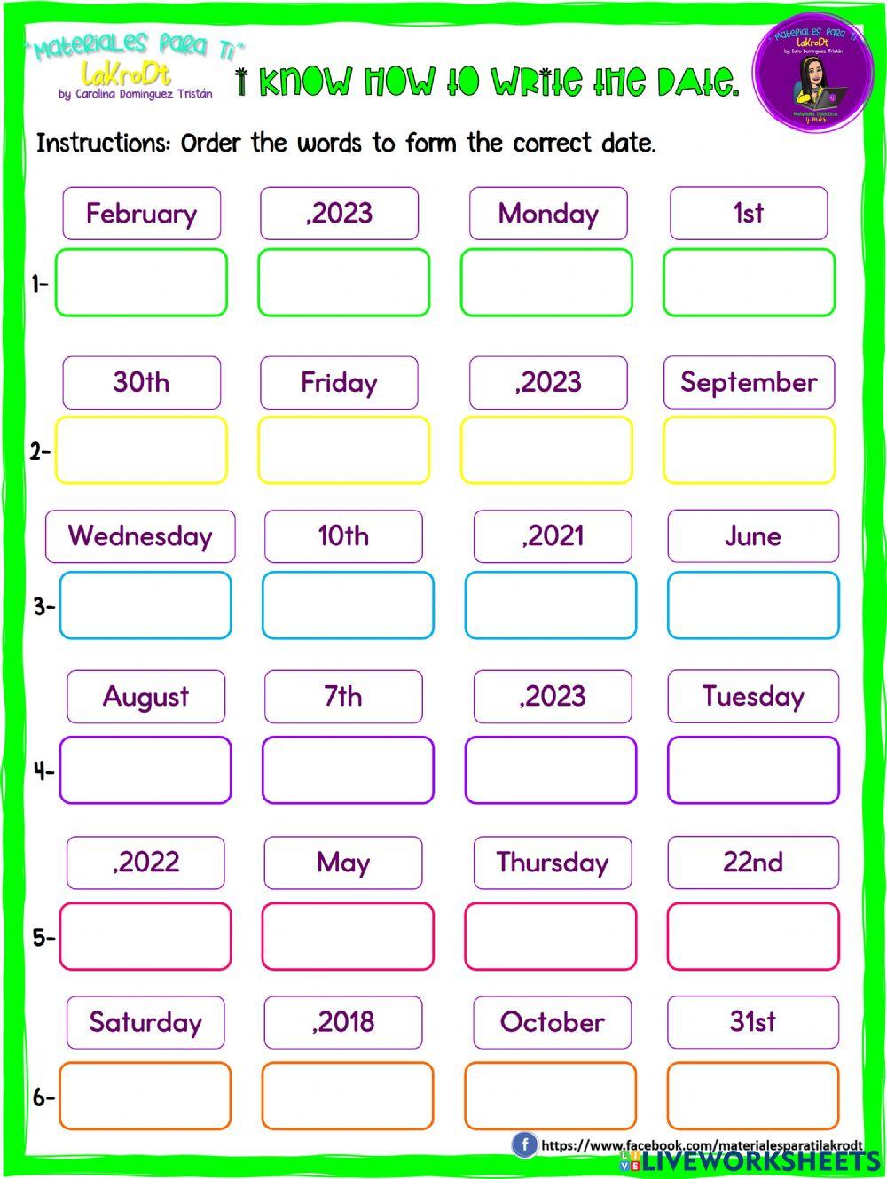 2283059 | Write the Date | Carolina Dominguez