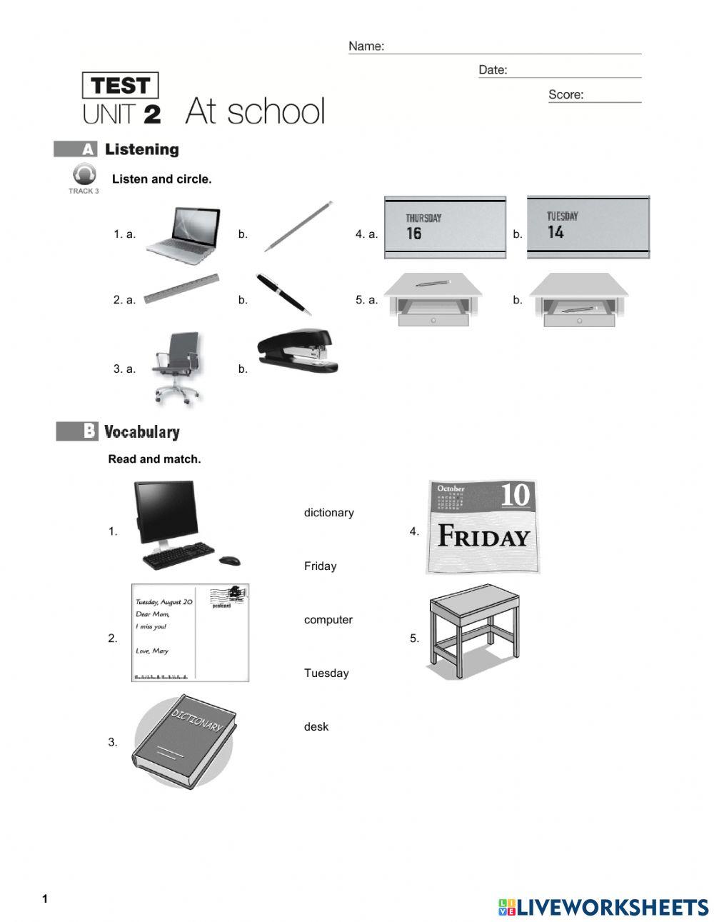 Achievement Test 2283084 | Kevin Brown | Live Worksheets