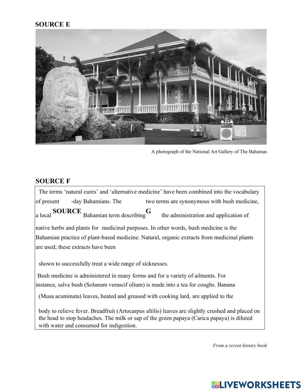 Social Studies BJC Coursework 2023 online exercise for | Live Worksheets