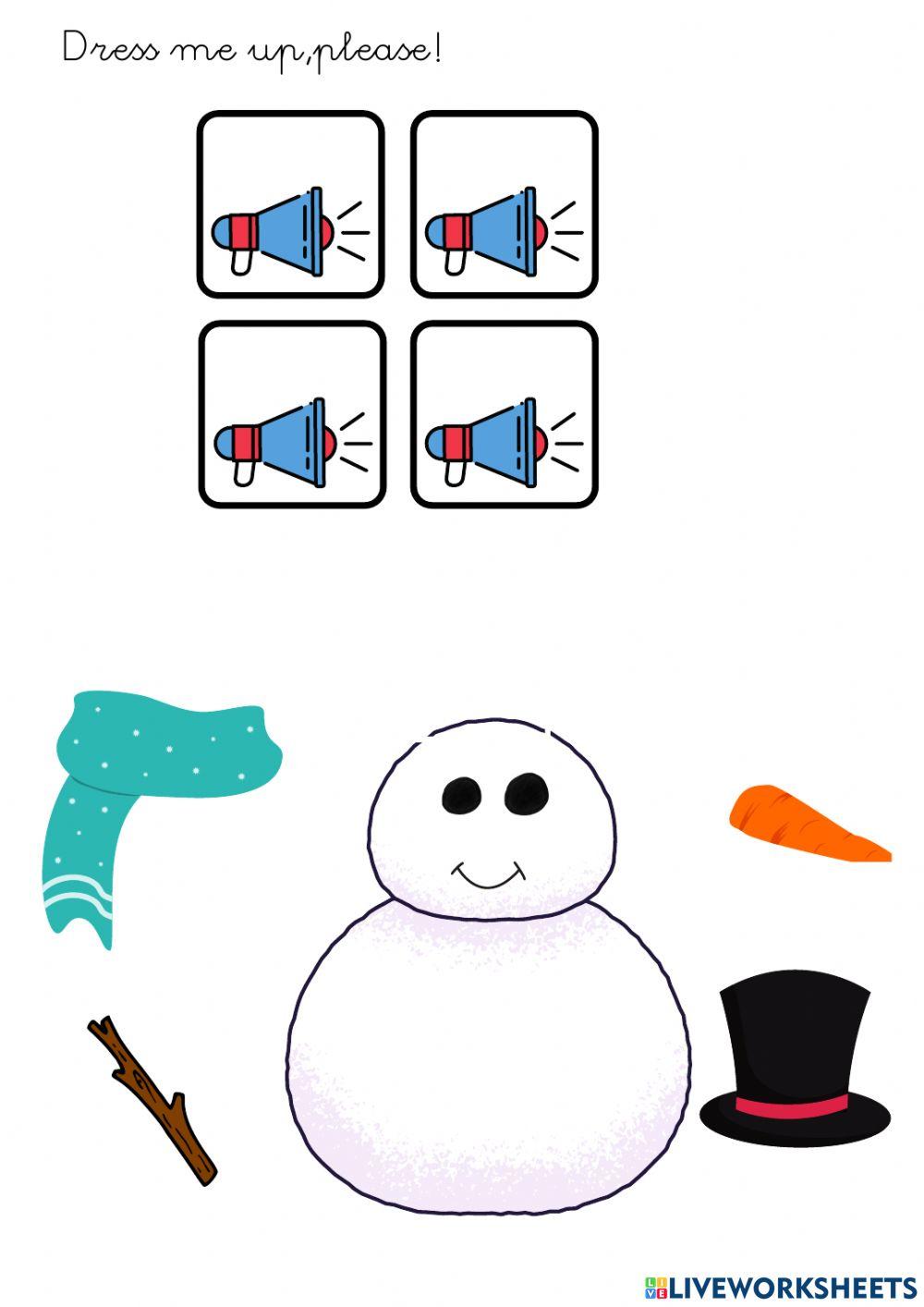 Dress me up, please! online exercise for | Live Worksheets